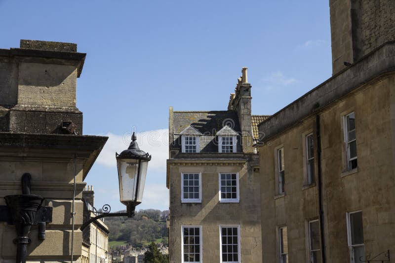 Streets of Bath with Georgian Architecture. Editorial Photography ...