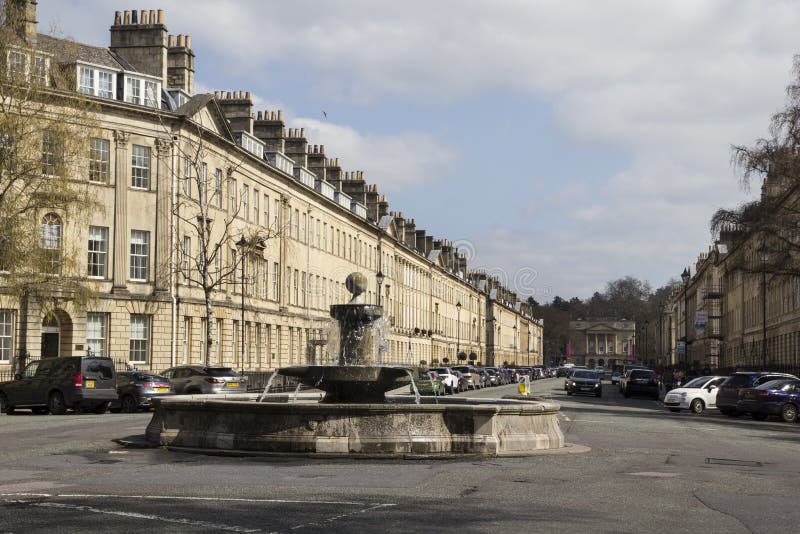 Streets of Bath with Georgian Architecture. Editorial Photography ...