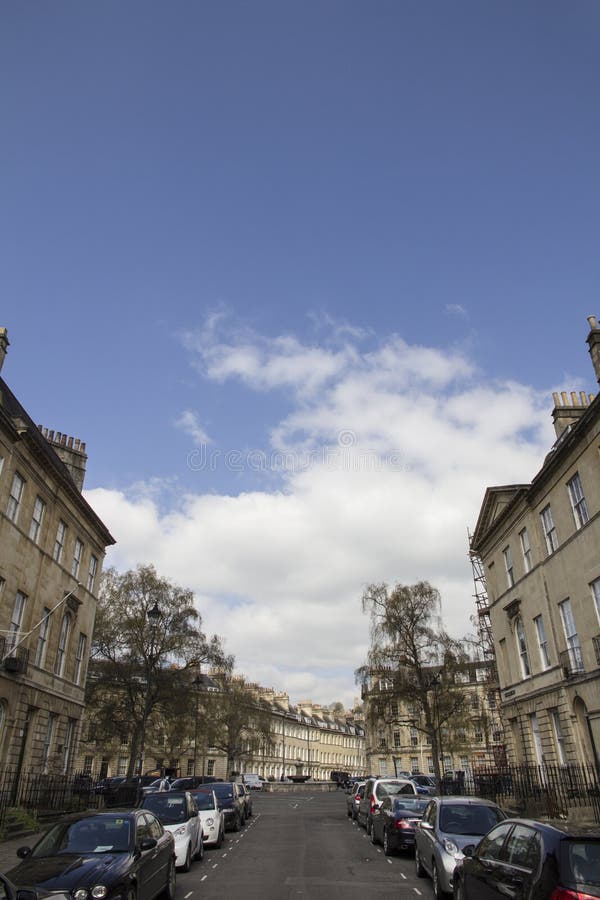 Streets of Bath with Georgian Architecture. Editorial Photography ...