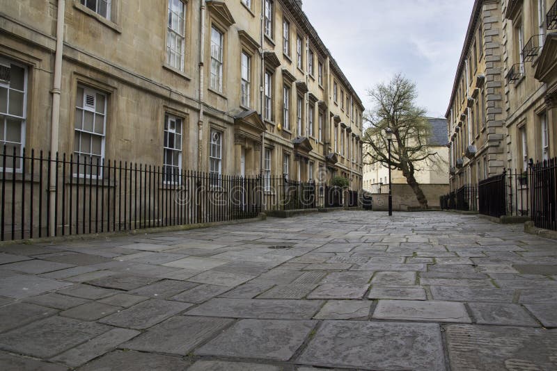 Streets of Bath with Georgian Architecture. Editorial Photography ...