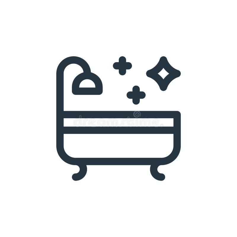 Bath Vector Icon. Bath Editable Stroke. Bath Linear Symbol for Use on ...