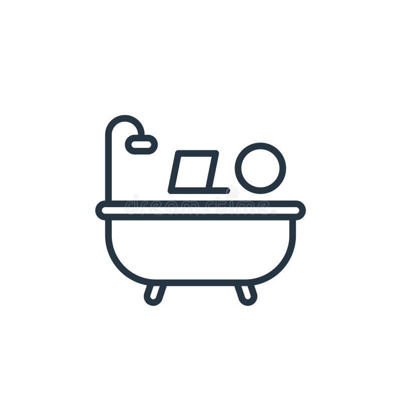 Bath Vector Icon. Bath Editable Stroke. Bath Linear Symbol for Use on ...