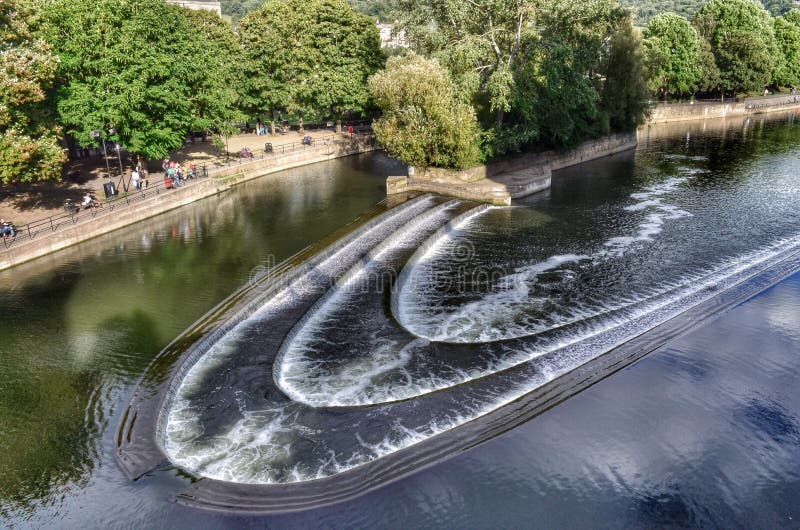 Bath weir. England. stock photo. Image of bath, england - 43846930