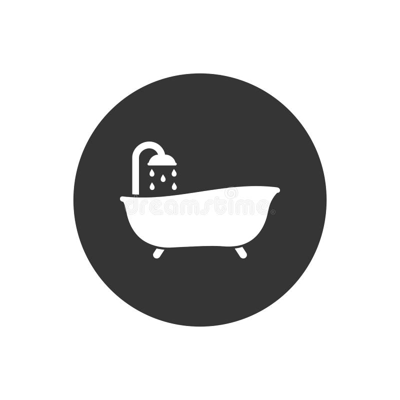 Bath White Icon Vector. Style Sign for Mobile Concept and Web Design ...