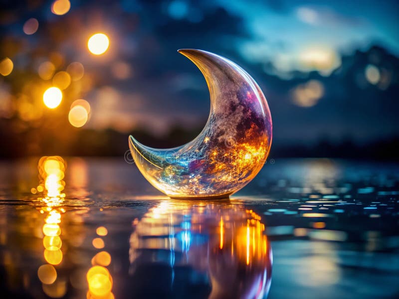 Enchanting Moonlit Water Reflections a Captivating Night Photography ...