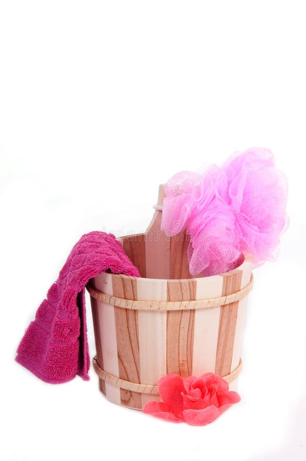 Bathing accessories stock photo. Image of isolated, board - 17553286