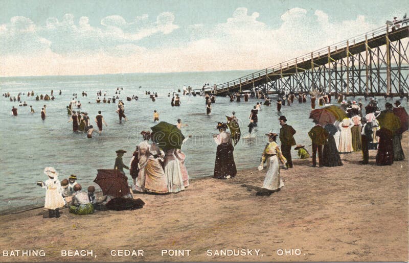 Bathing Beach stock image. Image of coast, tourism, history - 222298707