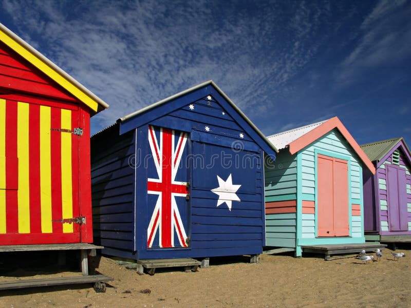 Bathing Boxes stock image. Image of bright, boathouse - 2109007