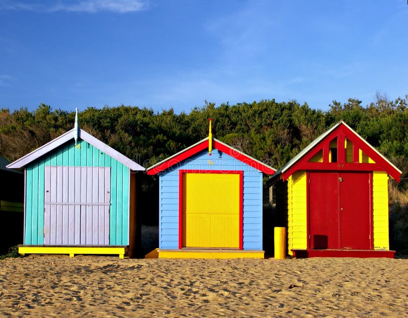 Bathing Boxes stock image. Image of bright, boathouse - 2109007
