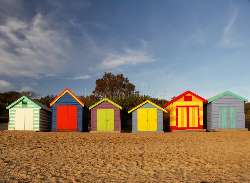 Bathing Boxes stock image. Image of bright, boathouse - 2109007