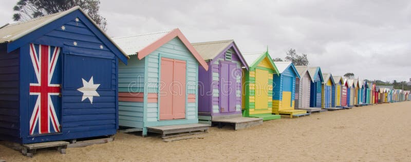 Bathing Boxes stock image. Image of brighton, swimming - 7972995