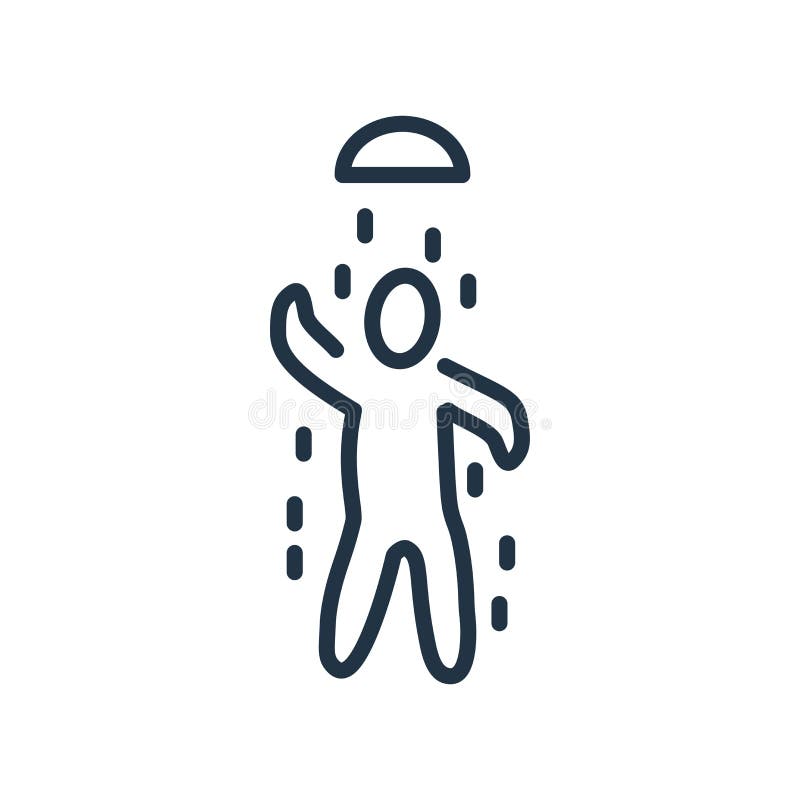 Man Bathing Icon in Trendy Design Style. Man Bathing Icon Isolated on ...