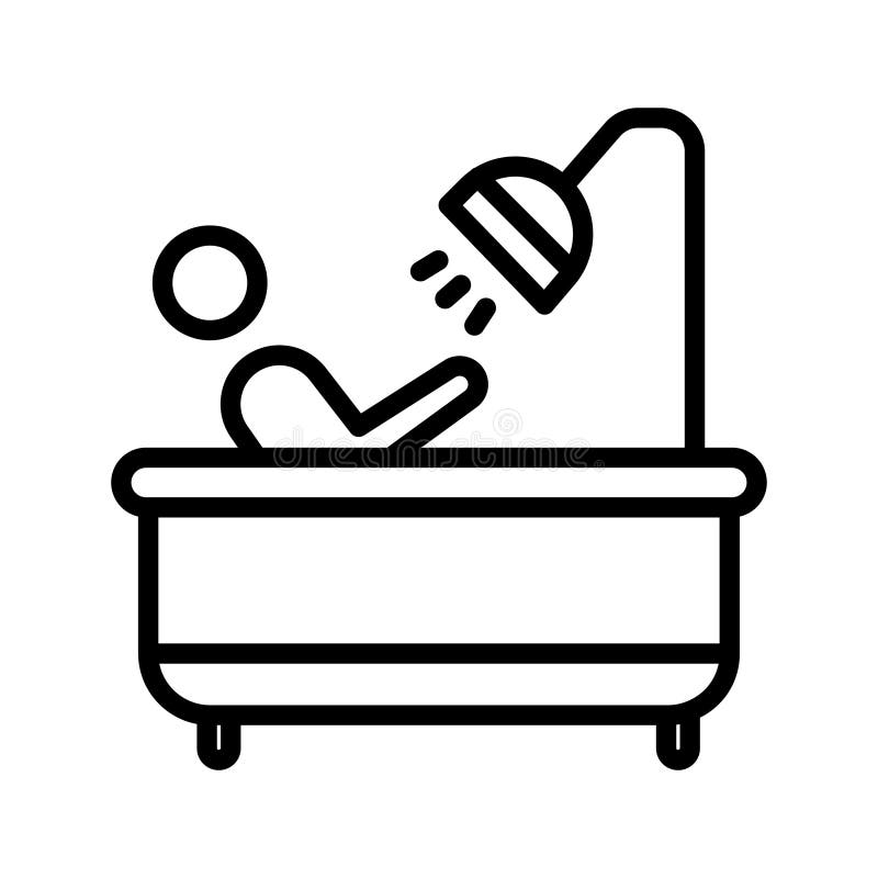 Bathing Isolated Vector Icon Which Can Easily Modify or Edit Stock ...