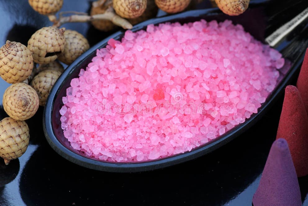 Bathing salt stock photo. Image of cure, granules, colored - 28138566