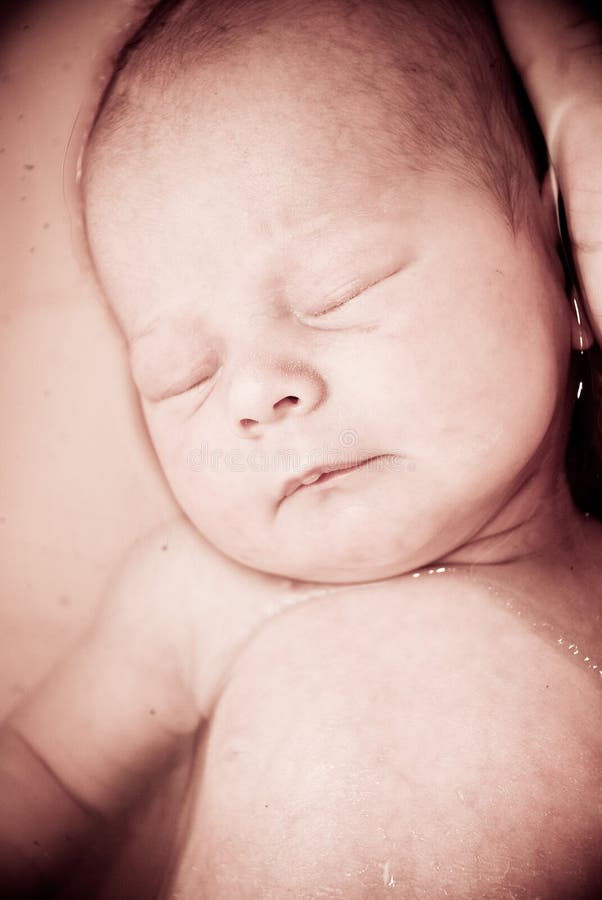 Bathing of a Sleeping Angel Stock Image - Image of china, born: 20646633