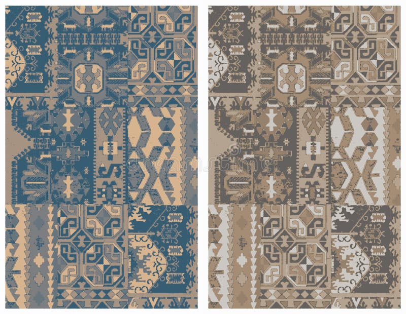 Bathmat and Carpet Designs with Texture and Modern Colors Stock ...