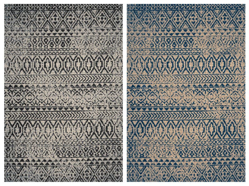 Bathmat and Carpet Designs with Texture and Modern Colors Stock ...