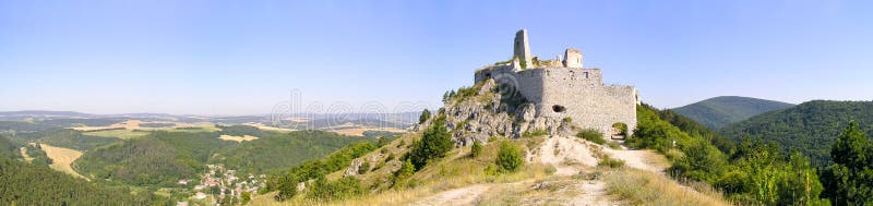 The Bathory Castle stock photo. Image of forest, history - 16047618