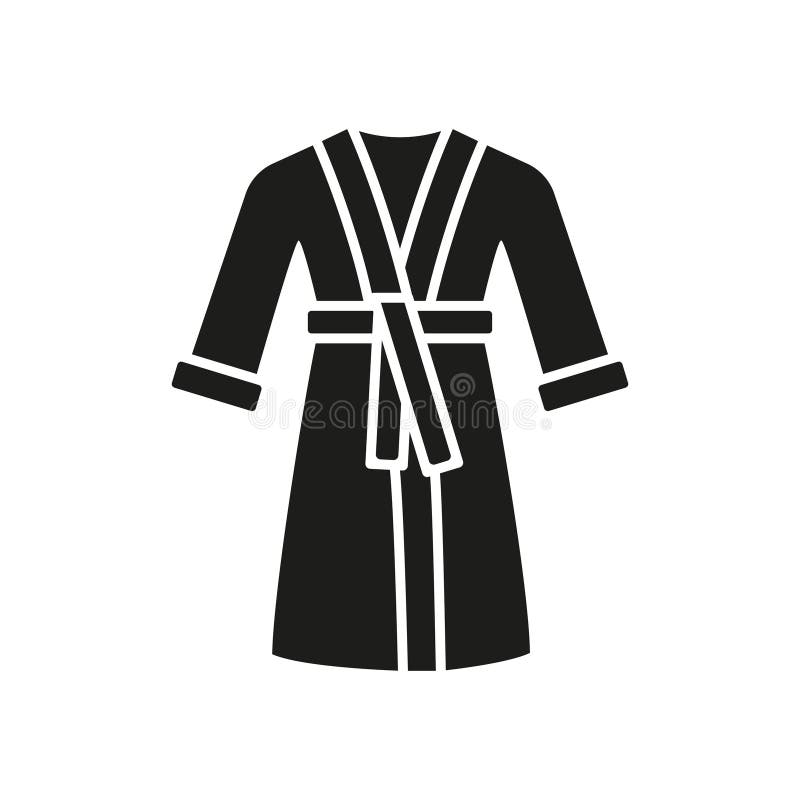 Bathrobe Bathroom Icon Vector Basic Design Simple and Modern Stock Illustration - Illustration ...