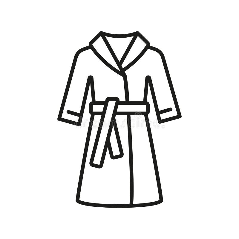 Bathrobe Bathroom Icon Vector Basic Design Simple and Modern Stock Vector - Illustration of robe ...