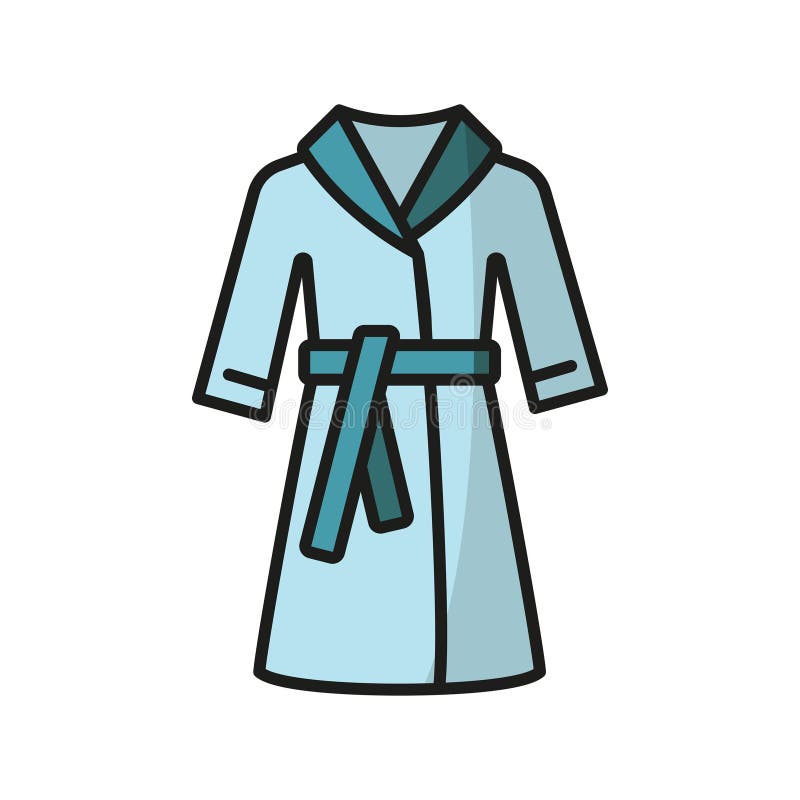 Bathrobe Bathroom Icon Vector Basic Design Simple and Modern Stock Vector - Illustration of ...