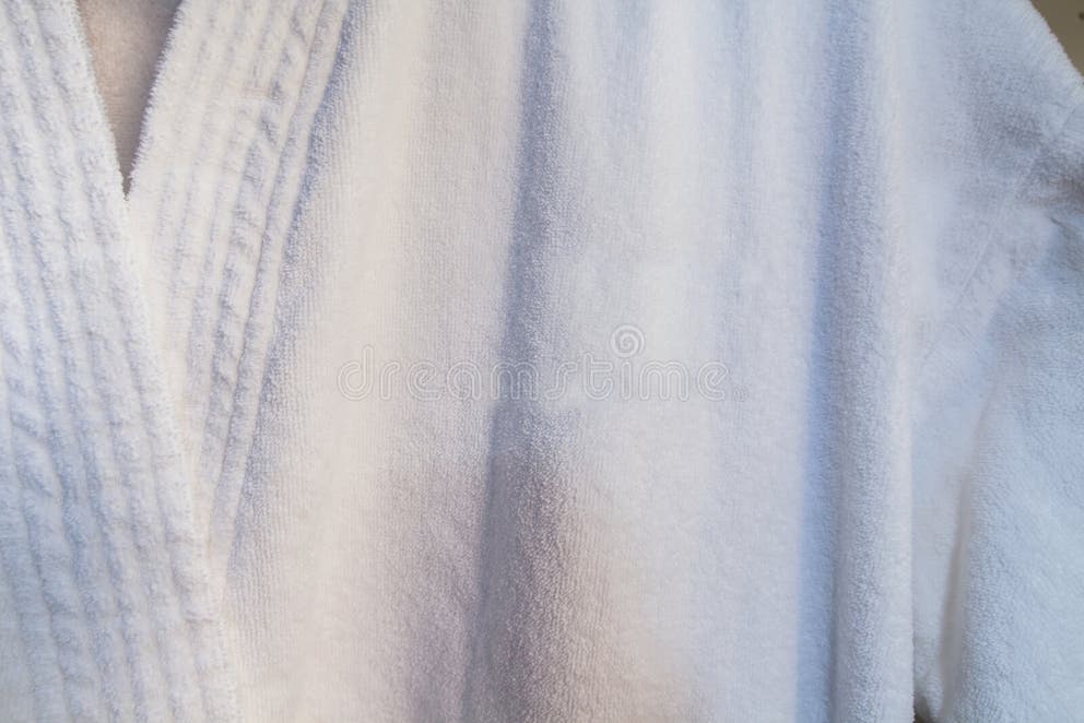 Bathrobe in the Closet in the Locker Room Spa Stock Image - Image of ...