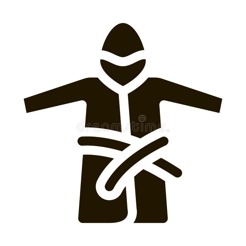 Bathrobe Clothes Icon Vector Symbol Illustration Stock Vector ...