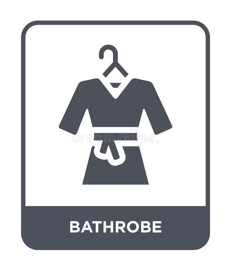 Bathrobe Icon in Trendy Design Style. Bathrobe Icon Isolated on White ...