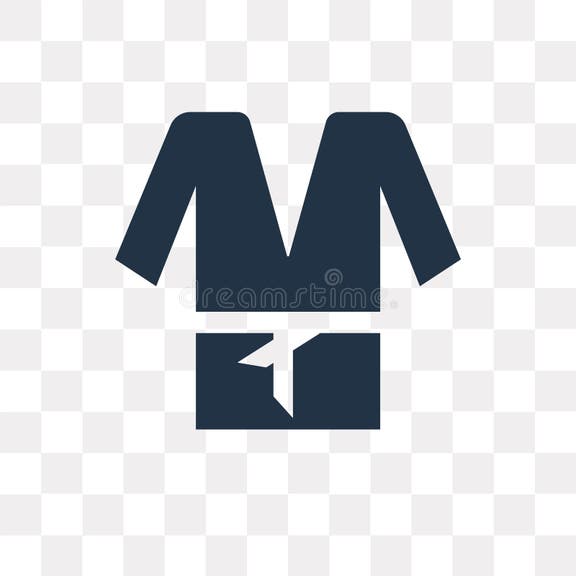 Bathrobe Vector Icon Isolated on Transparent Background, Bathrobe ...