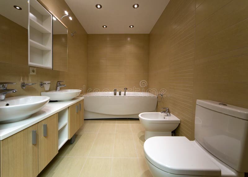 Luxurious public bathroom stock photo. Image of floor - 13166252