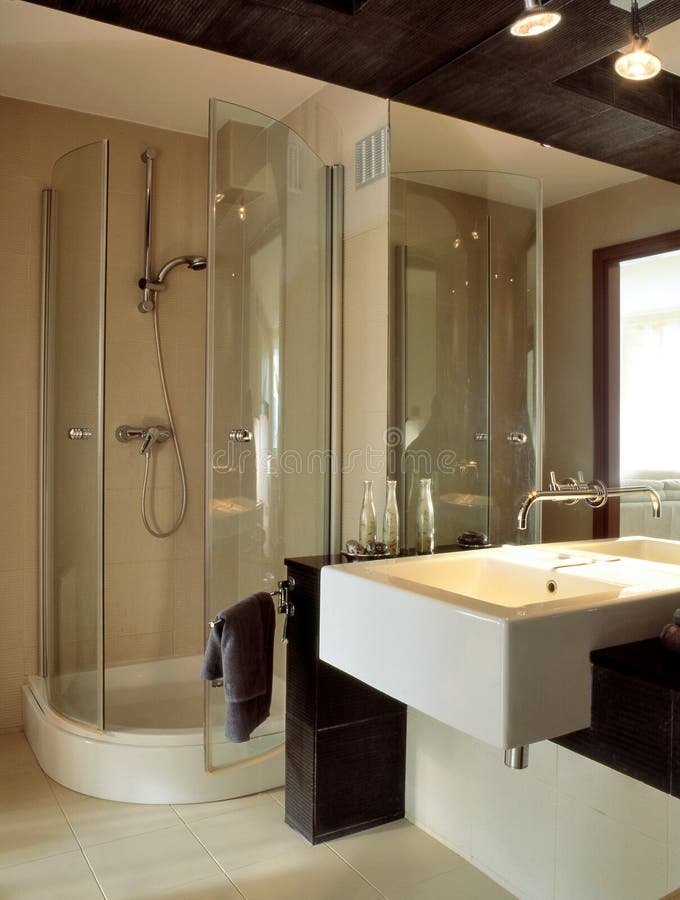 Bathroom stock photo. Image of bathtub, luxury, home, decorated - 3615676