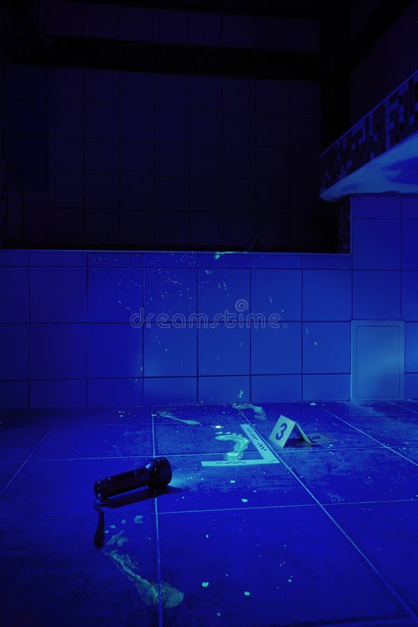 Bathroom As a Place of Bloody Crime Stock Image - Image of bathroom ...
