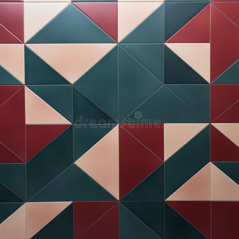 Minimalistic Geometry: a Mosaic Wall with Tangible Texture Stock ...