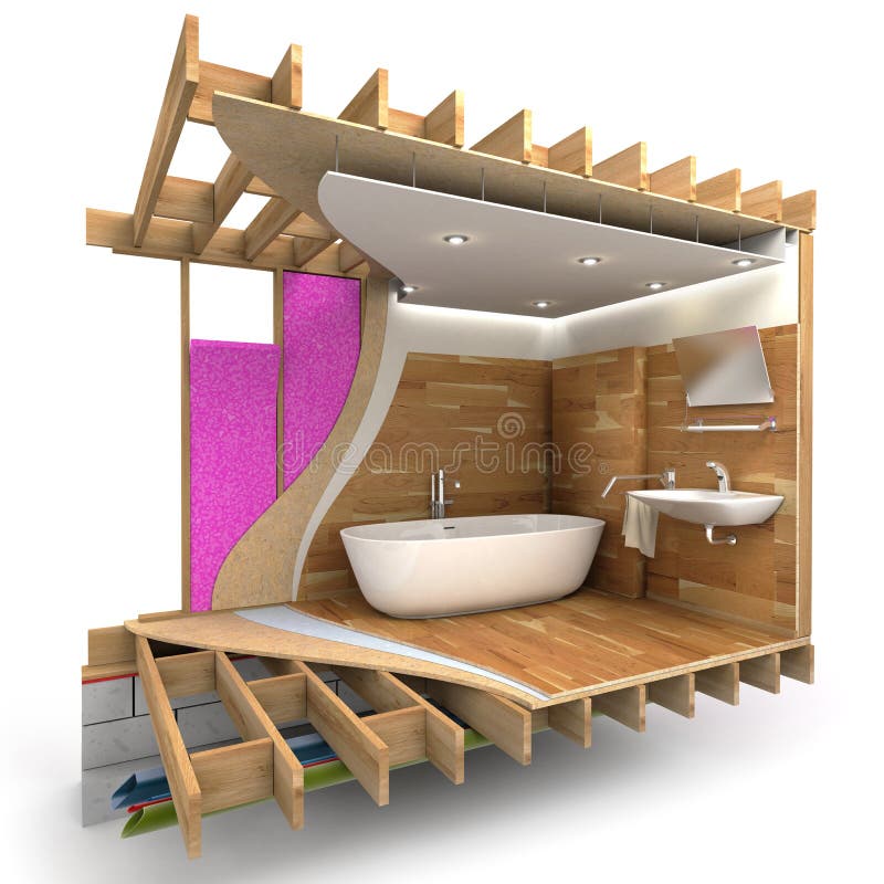 Bathroom building details stock illustration. Illustration of built ...