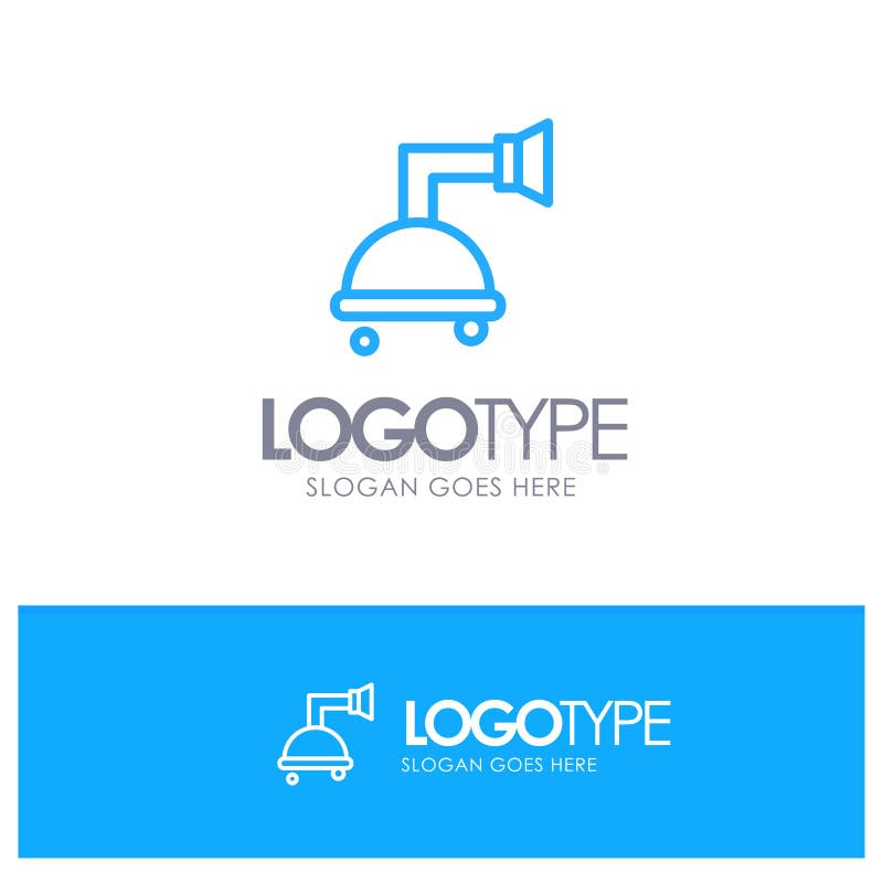 Bathroom, Clean, Shower Blue OutLine Logo with Place for Tagline Stock ...