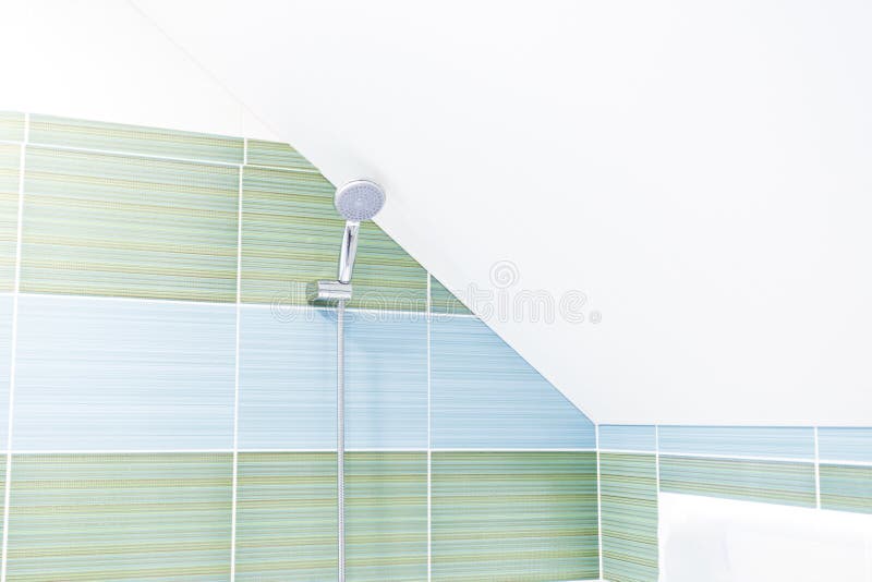 . Bathroom. Close-up. the Shower is Ready for Use Stock Photo - Image ...