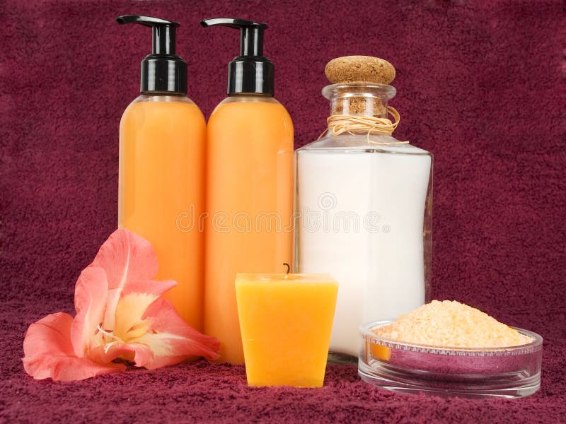 Bathroom essentials stock photo. Image of bathroom, herbal - 18444312