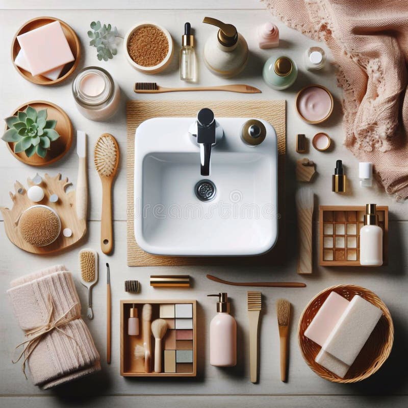 Bathroom Essentials for a Relaxing Spa Experience Stock Vector ...