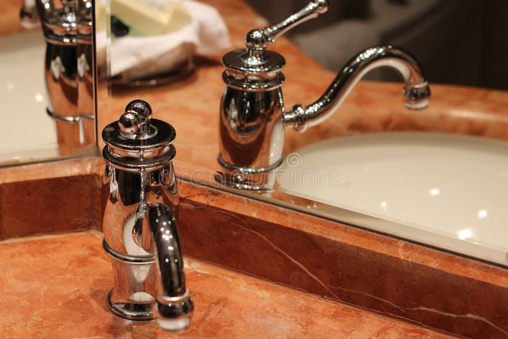 Bathroom faucet stock photo. Image of detail, bath, splash - 53416722