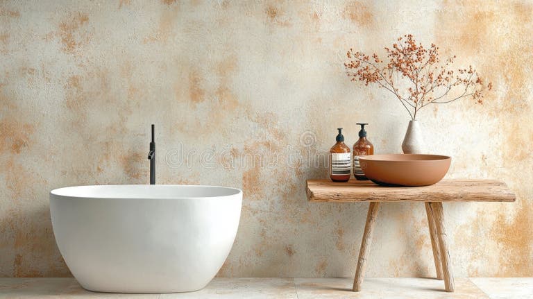 The Bathroom Floor Tiles Textured Backdrop Features a Combination of ...