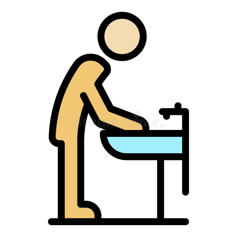 Bathroom Hand Wash Icon Color Outline Vector Stock Vector ...