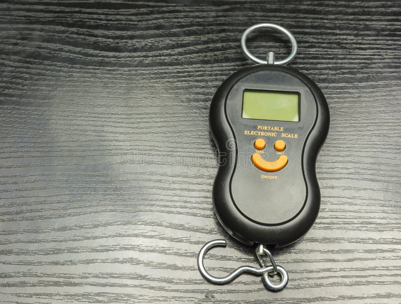 Manual digital scale. stock image. Image of cargo, black - 107614309
