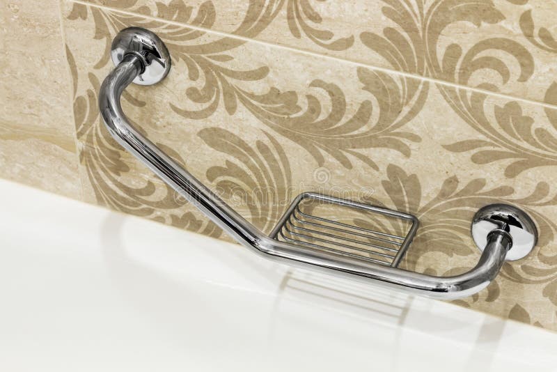 Bathroom Handle for the Disabled Stock Photo - Image of impaired ...