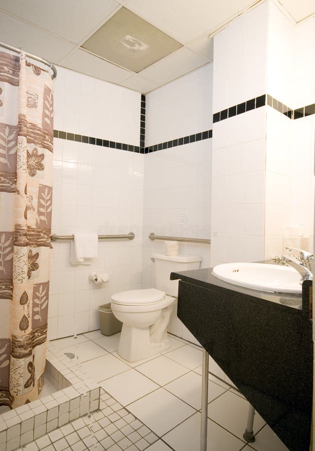 Bathroom in hotel stock image. Image of tile, puerto, shower - 2274491
