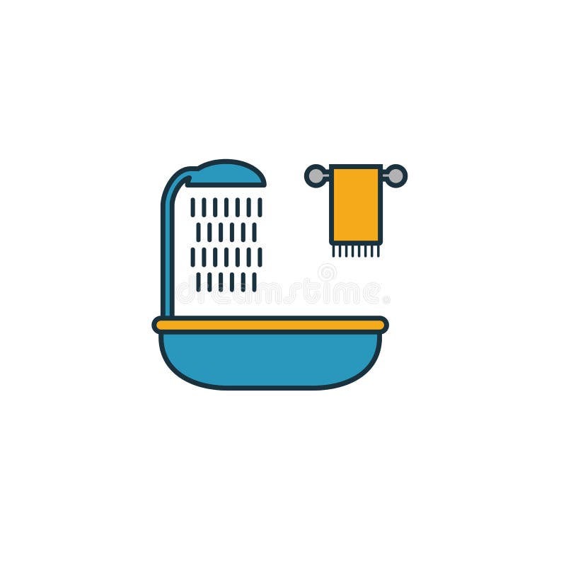 Bathroom Icon. Simple Element Illustration. Bathroom Outline Icon ...