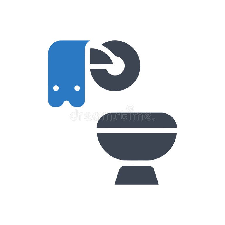 Bathroom Icon stock vector. Illustration of tissue, hygiene - 361729452