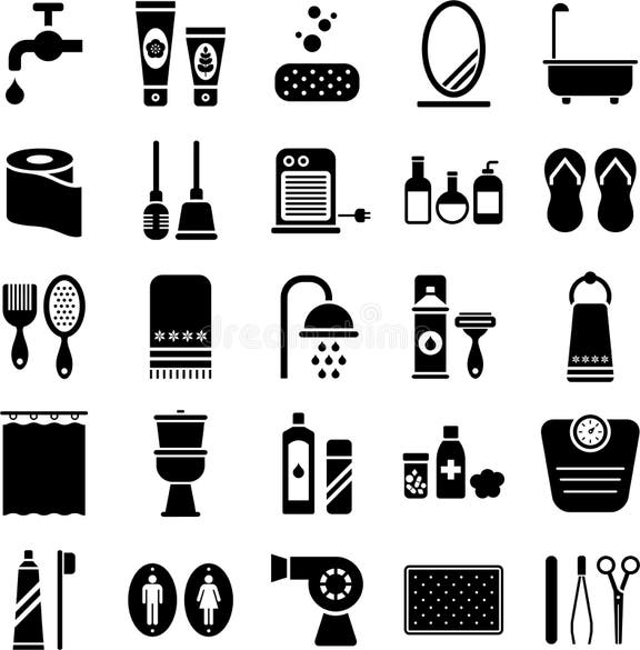 Bathroom Cleaning Icons Stock Illustrations – 4,700 Bathroom Cleaning ...