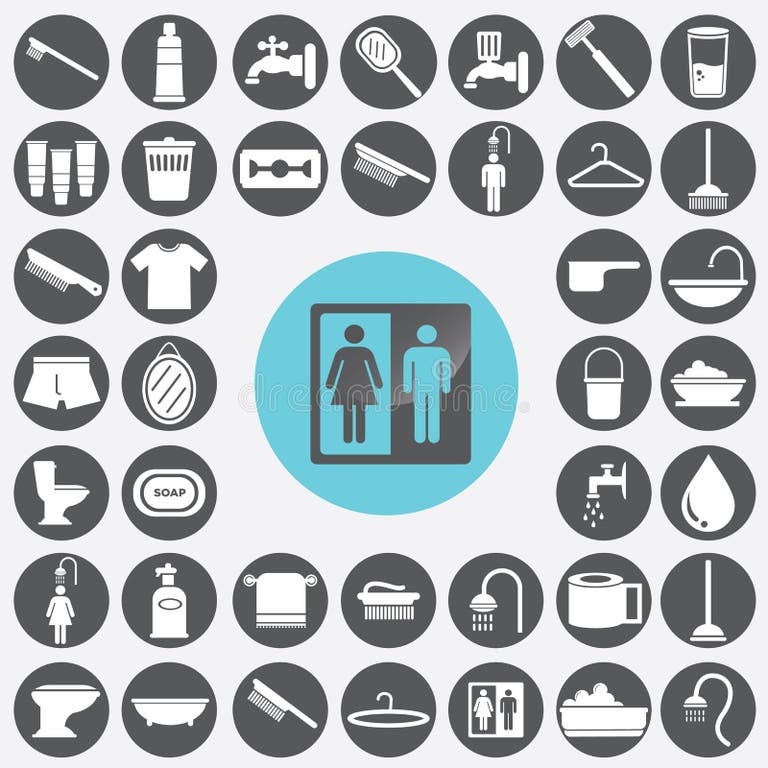 Bathroom Cleaning Icons Stock Illustrations – 4,700 Bathroom Cleaning ...