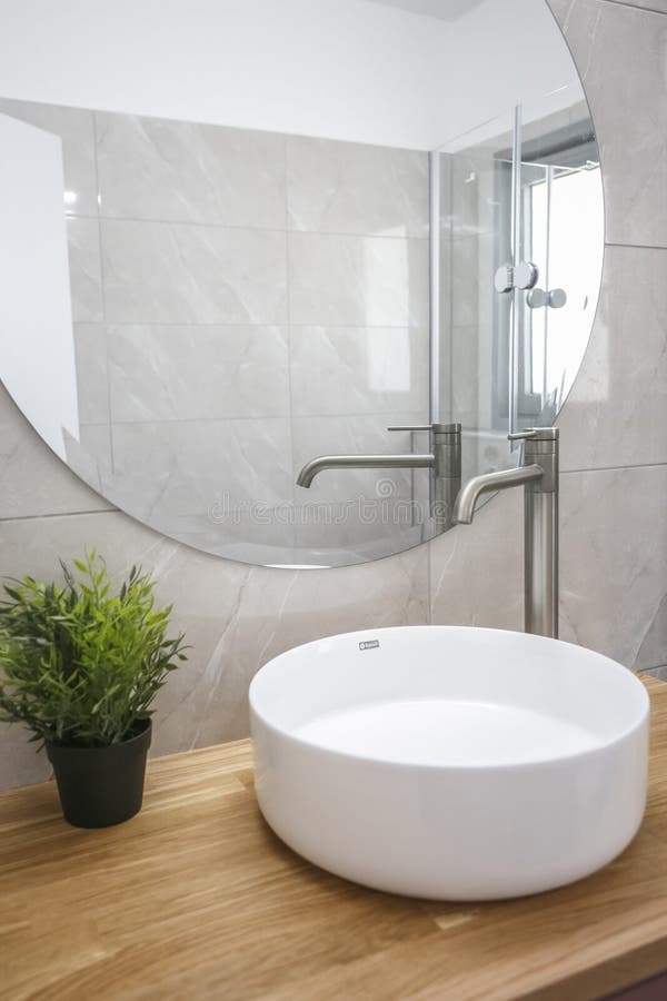 Bathroom interior design stock image. Image of bath - 268605283