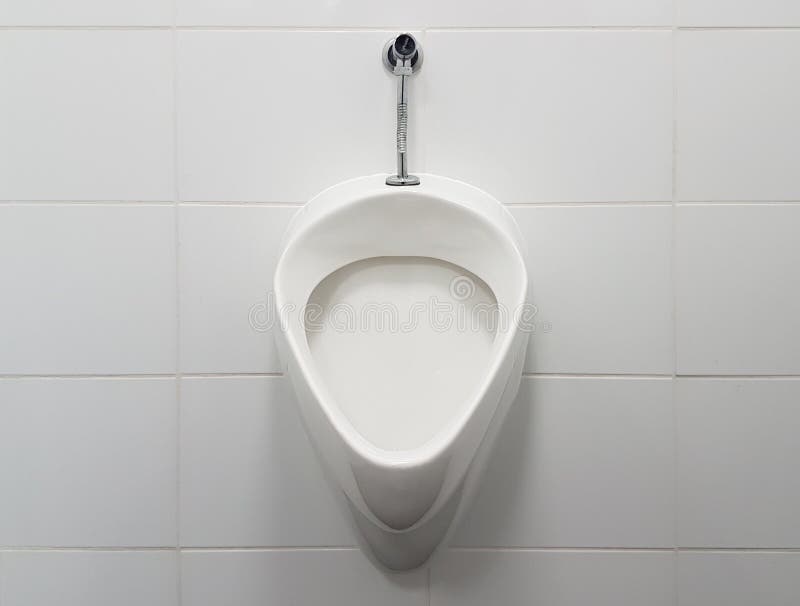 The Bathroom Interior is Lined with White Ceramic Tiles. Oval Ceramic ...